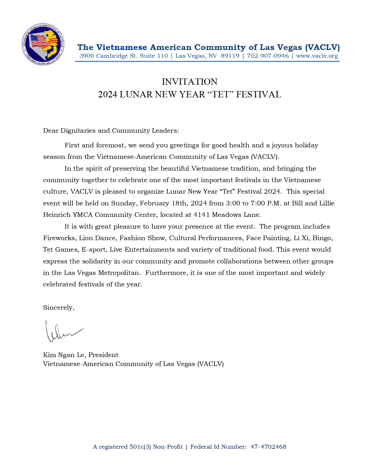 Invitation Letter for Tet 2024 (ENG & VN) – VACLV